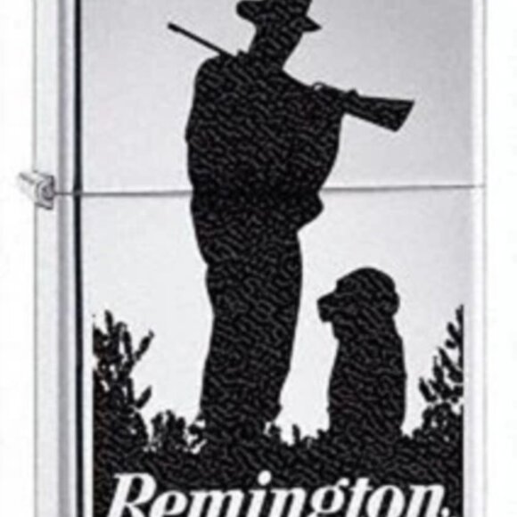 Zippo | Accessories | Remington Polished Chrome Hunter Dog Zippo ...